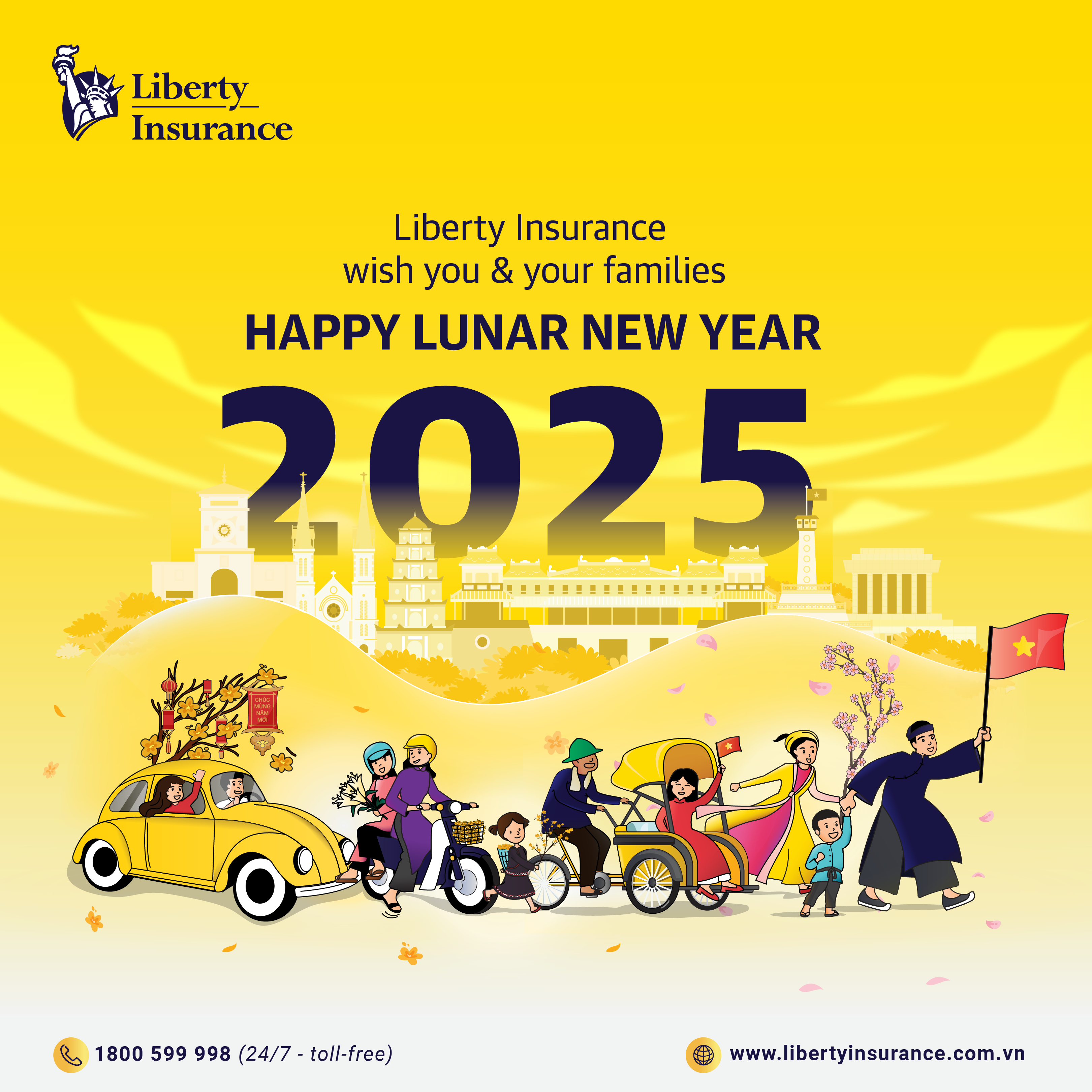 Lunar New Year (Tet) Holidays announcement from Liberty Insurance ...